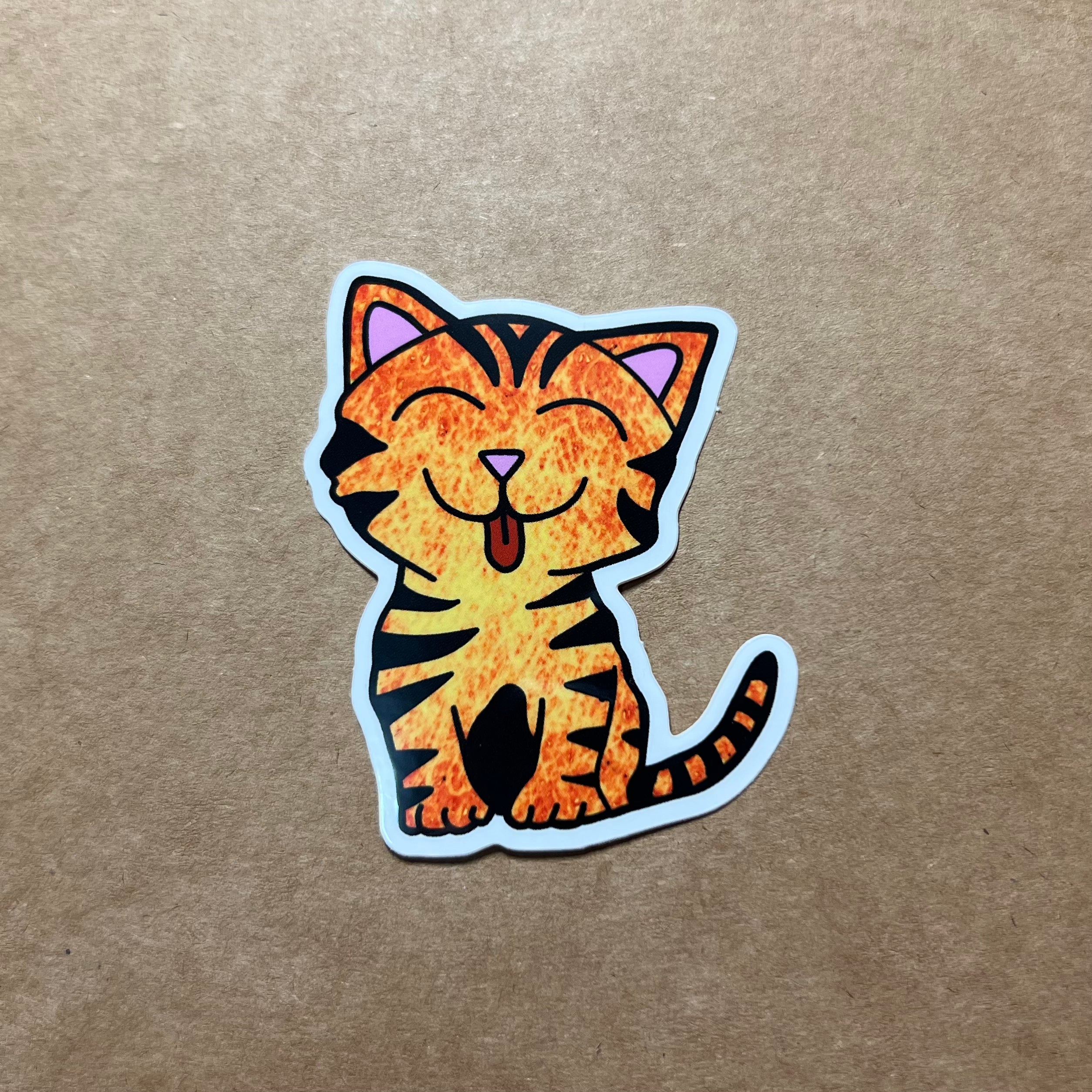 Tiger Kitty Sticker - Harrison's Autism Art – Harrizona Dream